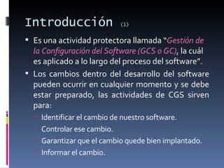 Gestión del Cambio del Software | PPT