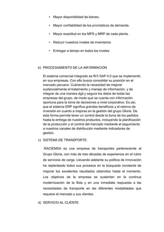 Gestión de la cadena de suminstro en el área de transporte y ...