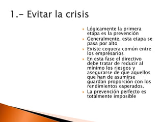 Gestión de la crisis | PPTX