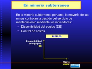 Gestión de mantenimiento sandvik del perú s.a. | PPT