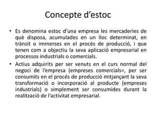 Gestio d estocs | PPTX