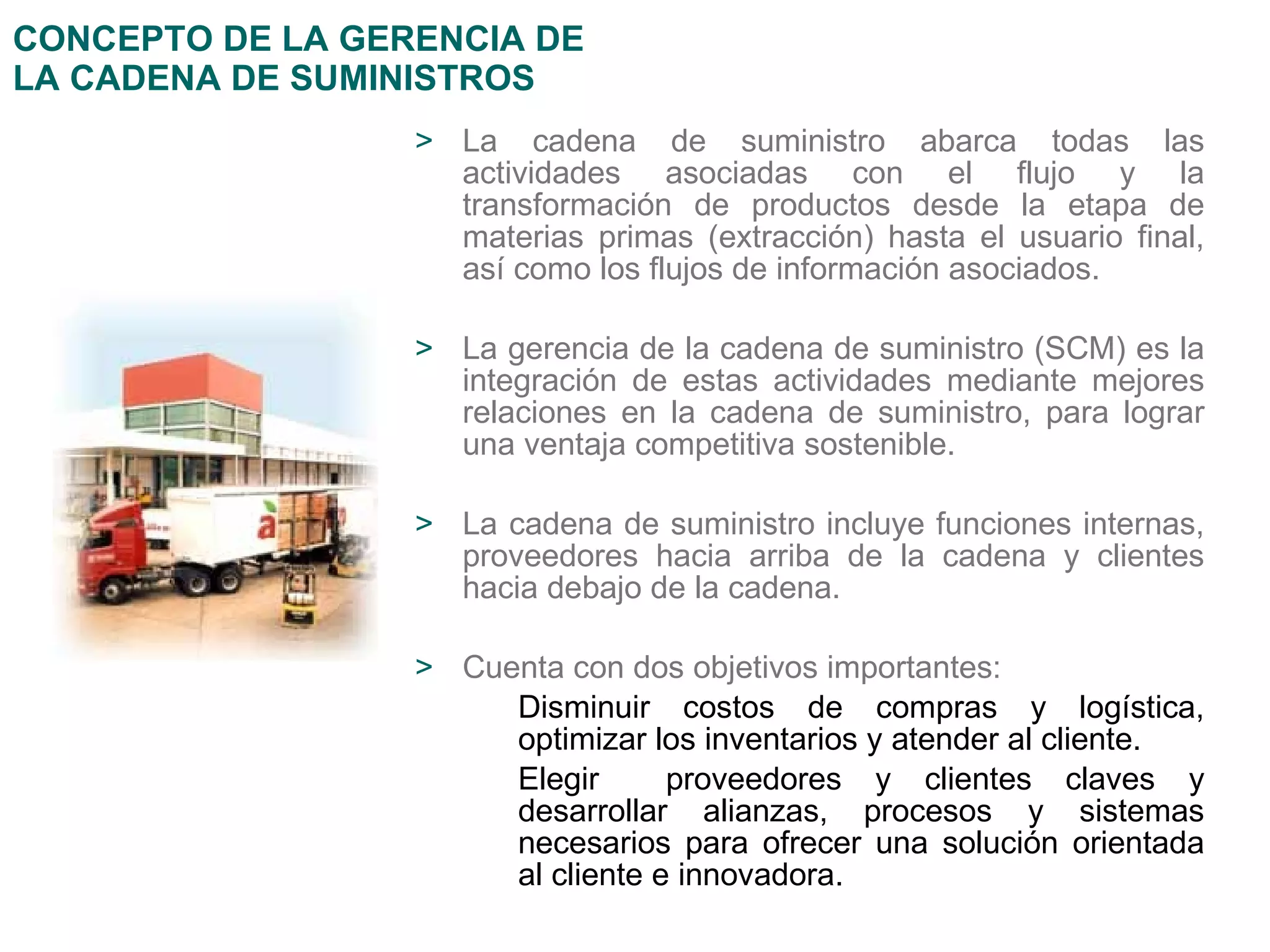 Gestión de la cadena de suministros | PPT