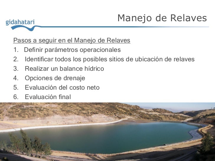 Gestion de Relaves Mineros