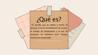 Gestion de Errores | PPT