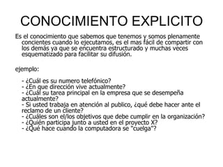 Gestion del conocimiento_según_la_teoria_de_nonaka | PPTX
