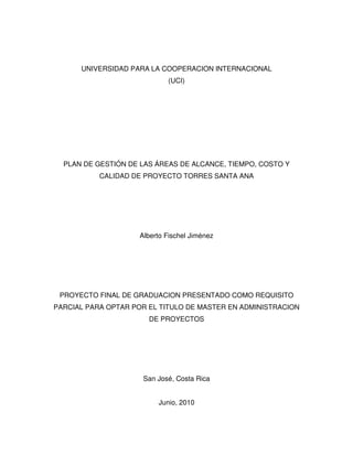 Gestion del tiempo costo y calidad | PDF