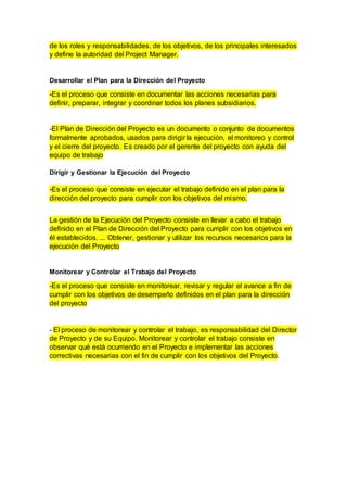 Gestion de proyectos semana dos resumen | DOCX