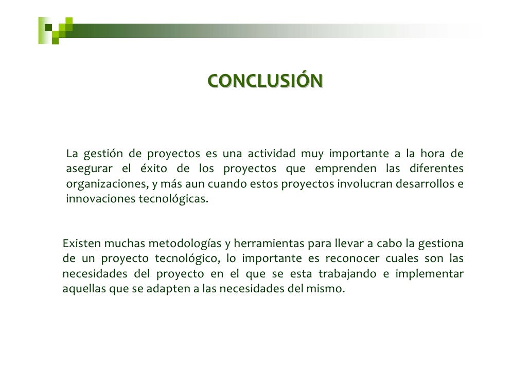 Gestion De Proyectos Tecnologicos