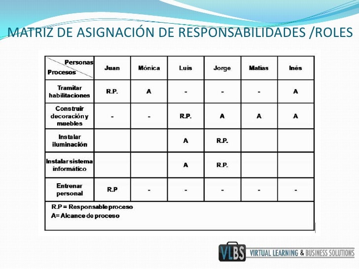 Matriz de Roles y Responsabilidades