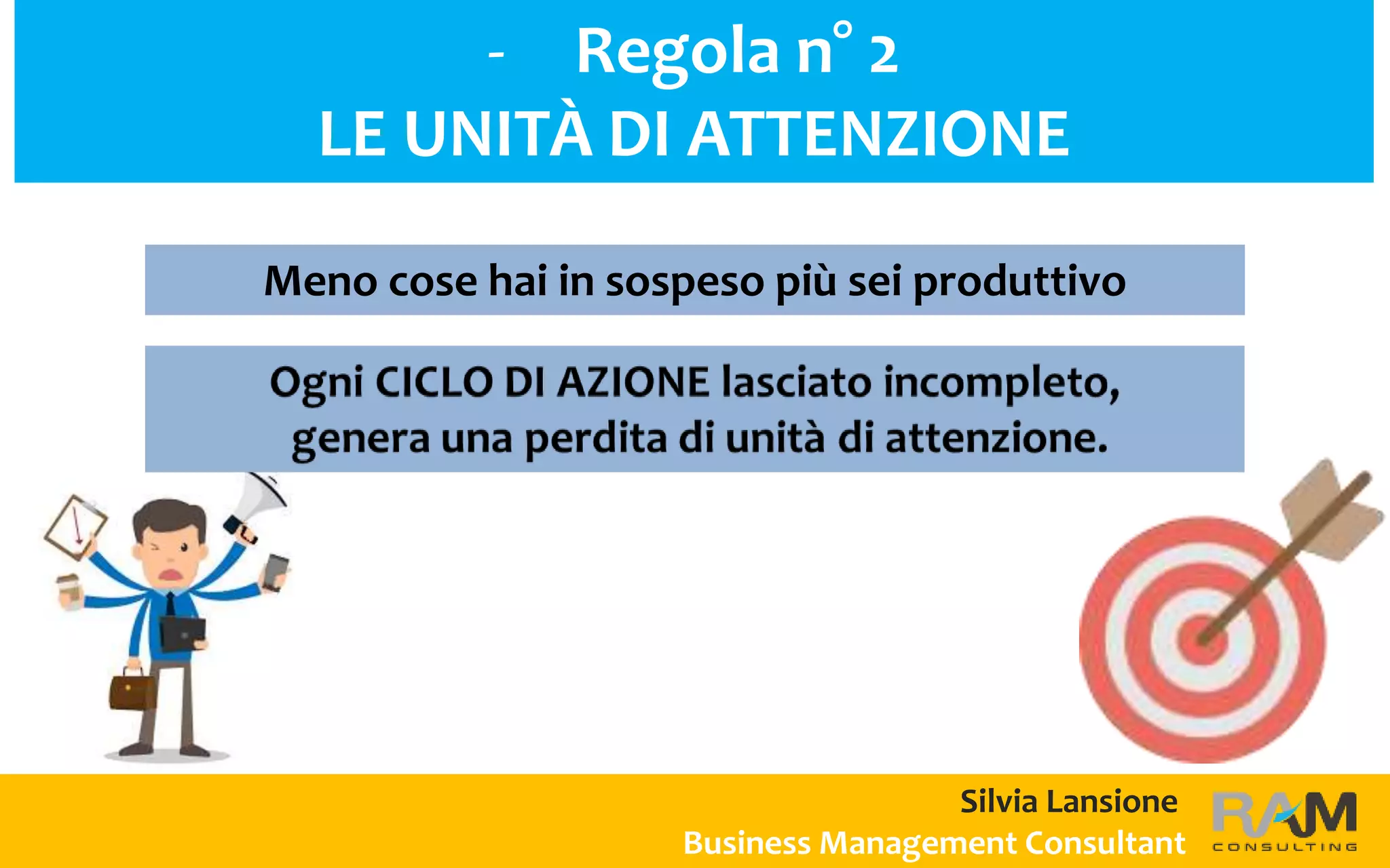 3 regole per la gestione del tempo | PPT