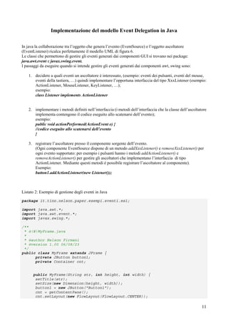 La gestione degli eventi e tecniche implementative | PDF | Programming ...