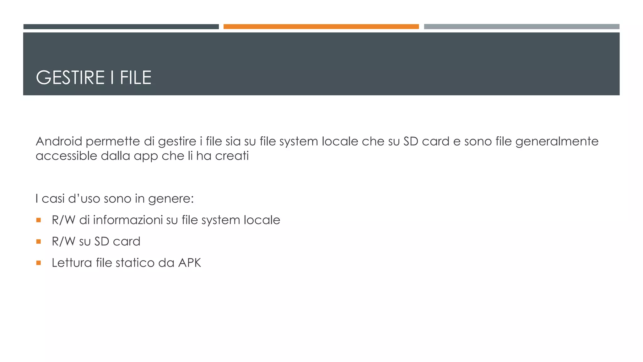 Gestione file su android | PPTX | Operating Systems | Computer Software ...