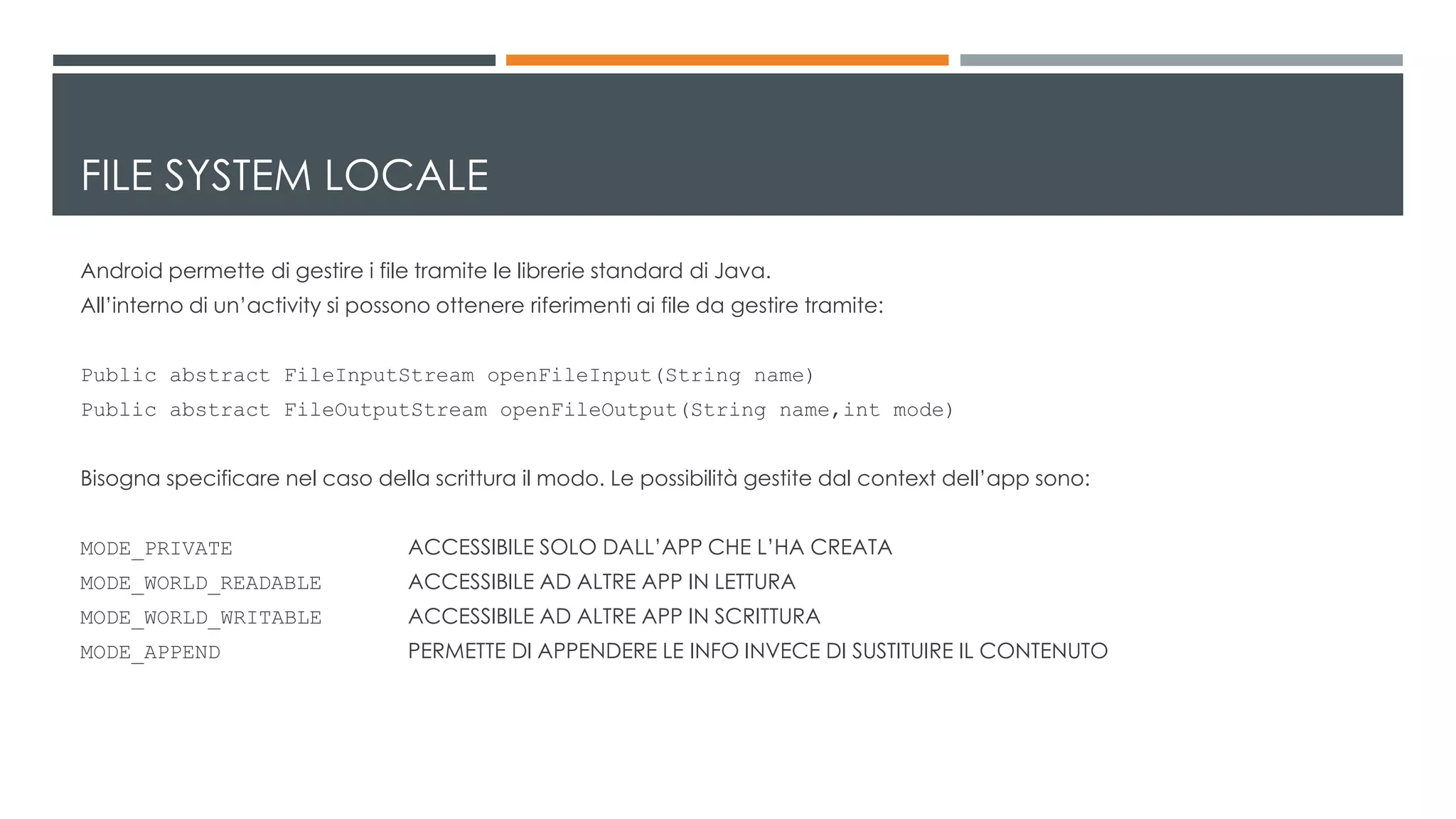 Gestione file su android | PPTX | Operating Systems | Computer Software ...
