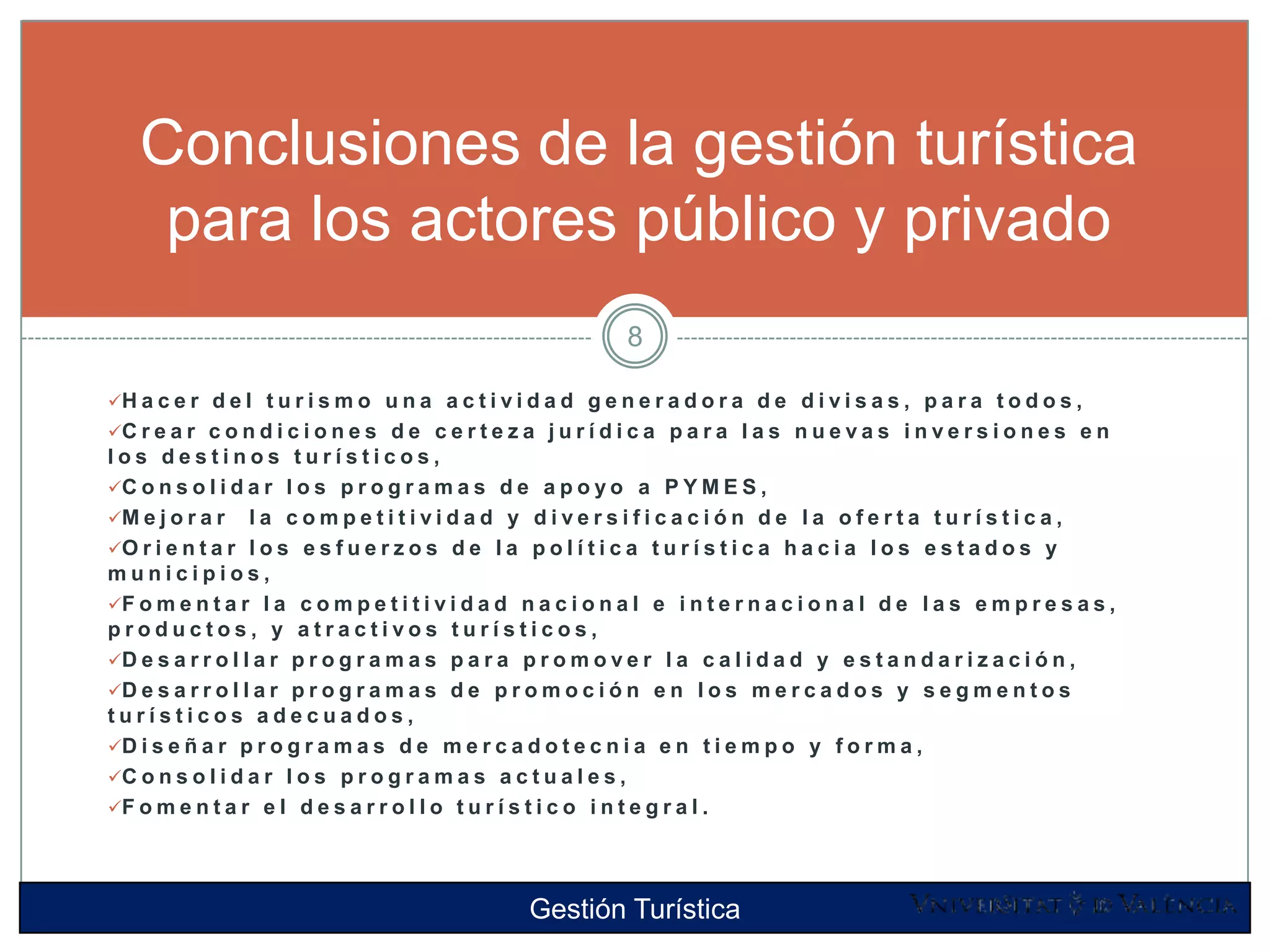 Gestion turística | PPTX | Business | Business and Finance