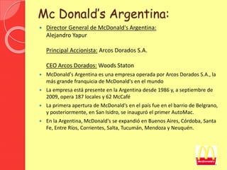 Caso Mc Donald's. | PPTX