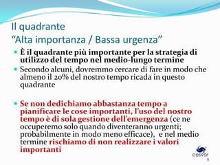 Gestire urgenza e importanza | PDF
