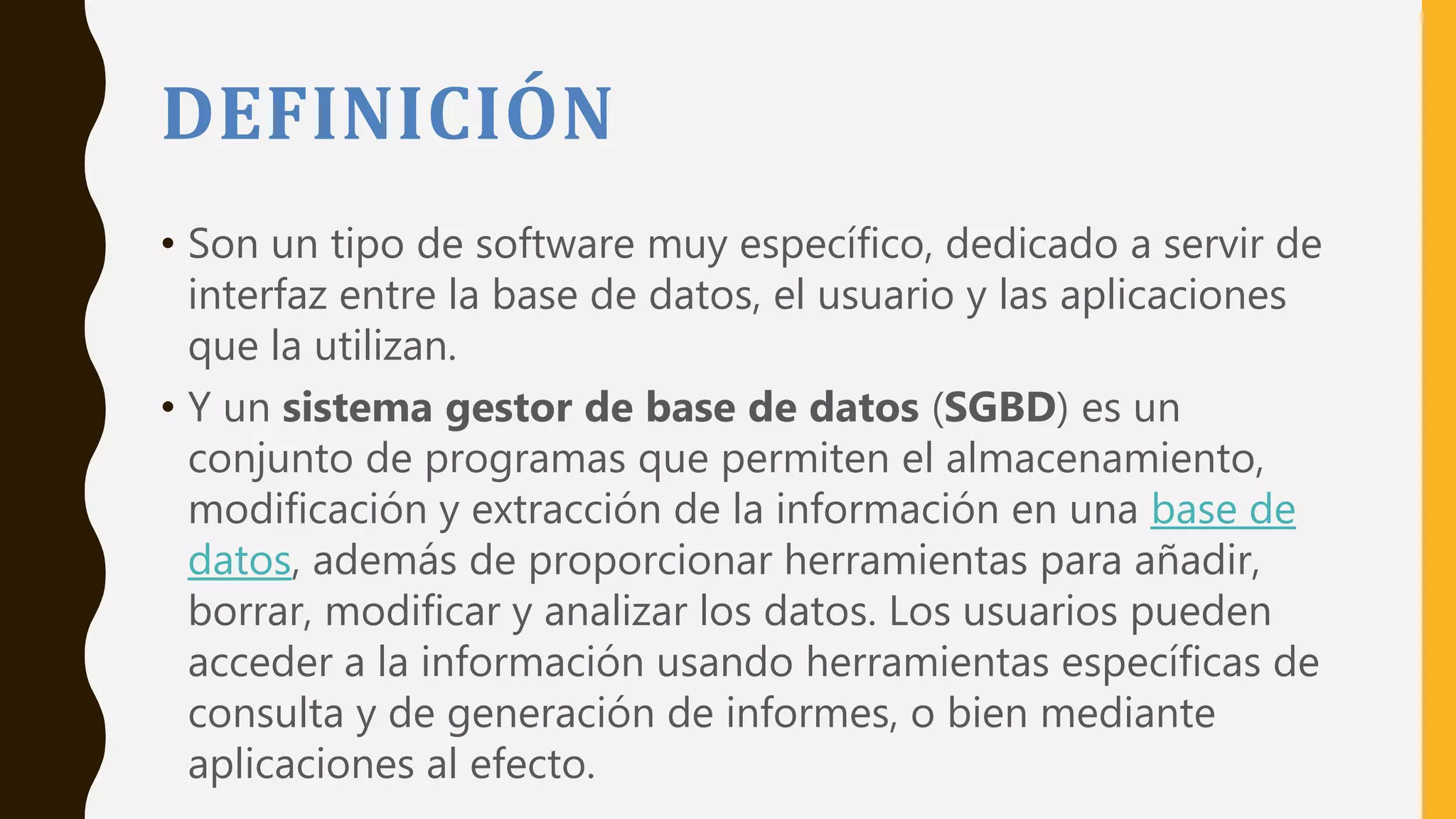 Gestor de base de datos | PPT
