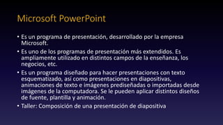 Gestor de presentaciones | PPTX | Technology & Computing