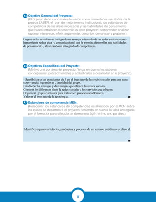 Gestor de proyecto “POR EL RESCATE DE LOS VALORES, UTILIZA ADECUADAMENTE LAS REDES SOCIALES” | PDF