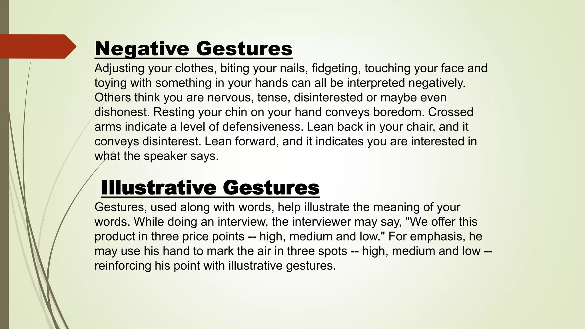 Gestural communication and its importance | PPTX