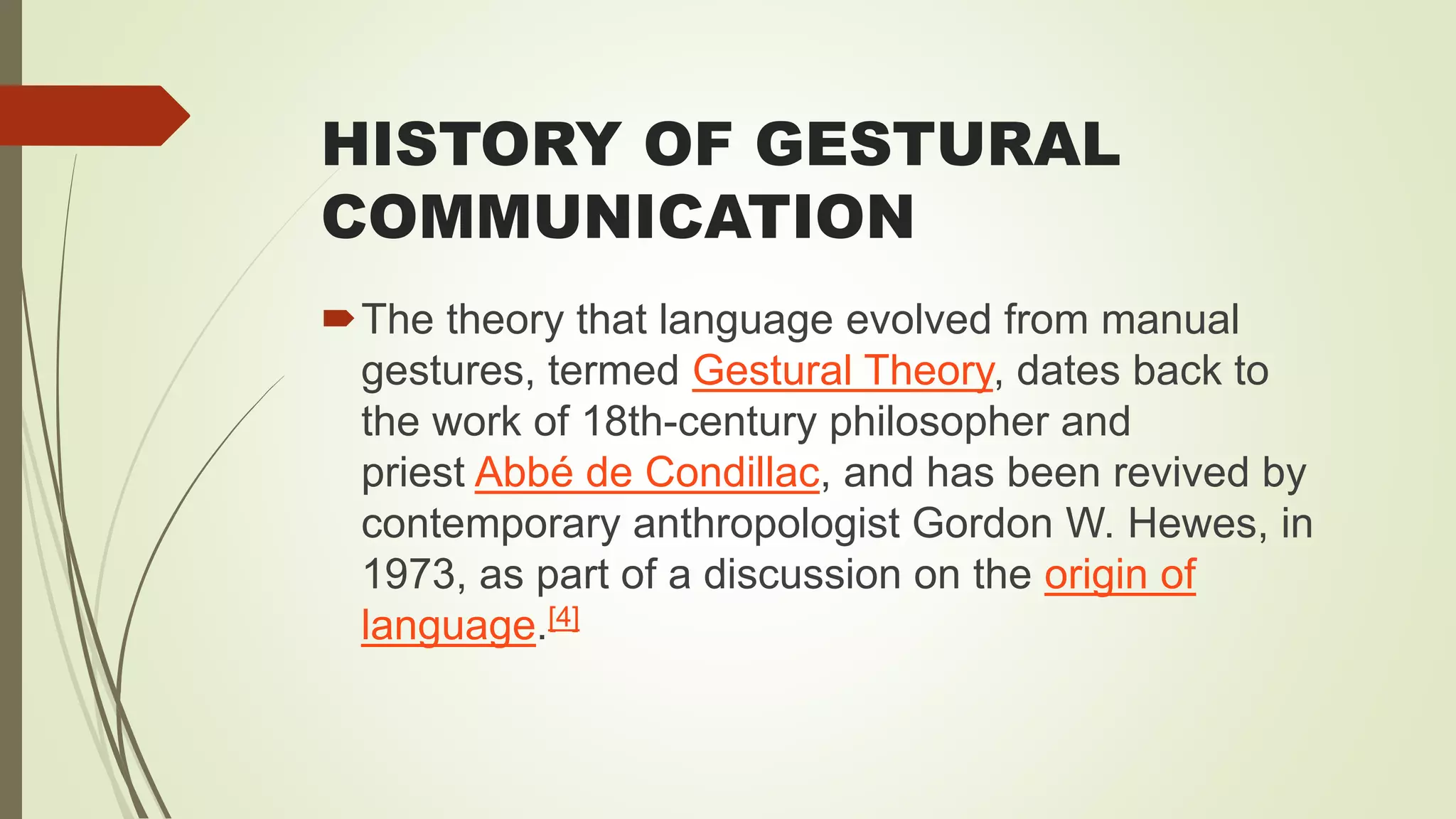 Gestural communication and its importance | PPTX