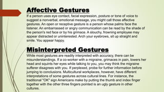 Gestural communication and its importance | PPTX