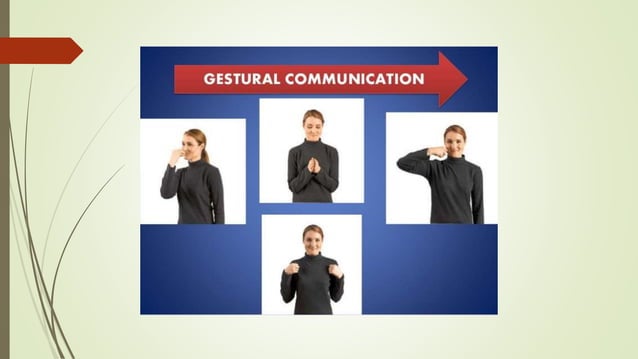 Gestural communication and its importance | PPTX