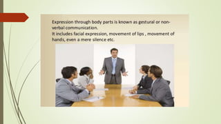 Gestural communication and its importance | PPTX
