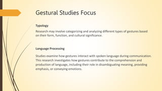 Functions of Gestural Semantics in Contemporary Communication | PPTX