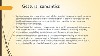 Functions of Gestural Semantics in Contemporary Communication | PPT
