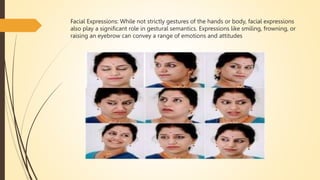 Functions of Gestural Semantics in Contemporary Communication | PPTX