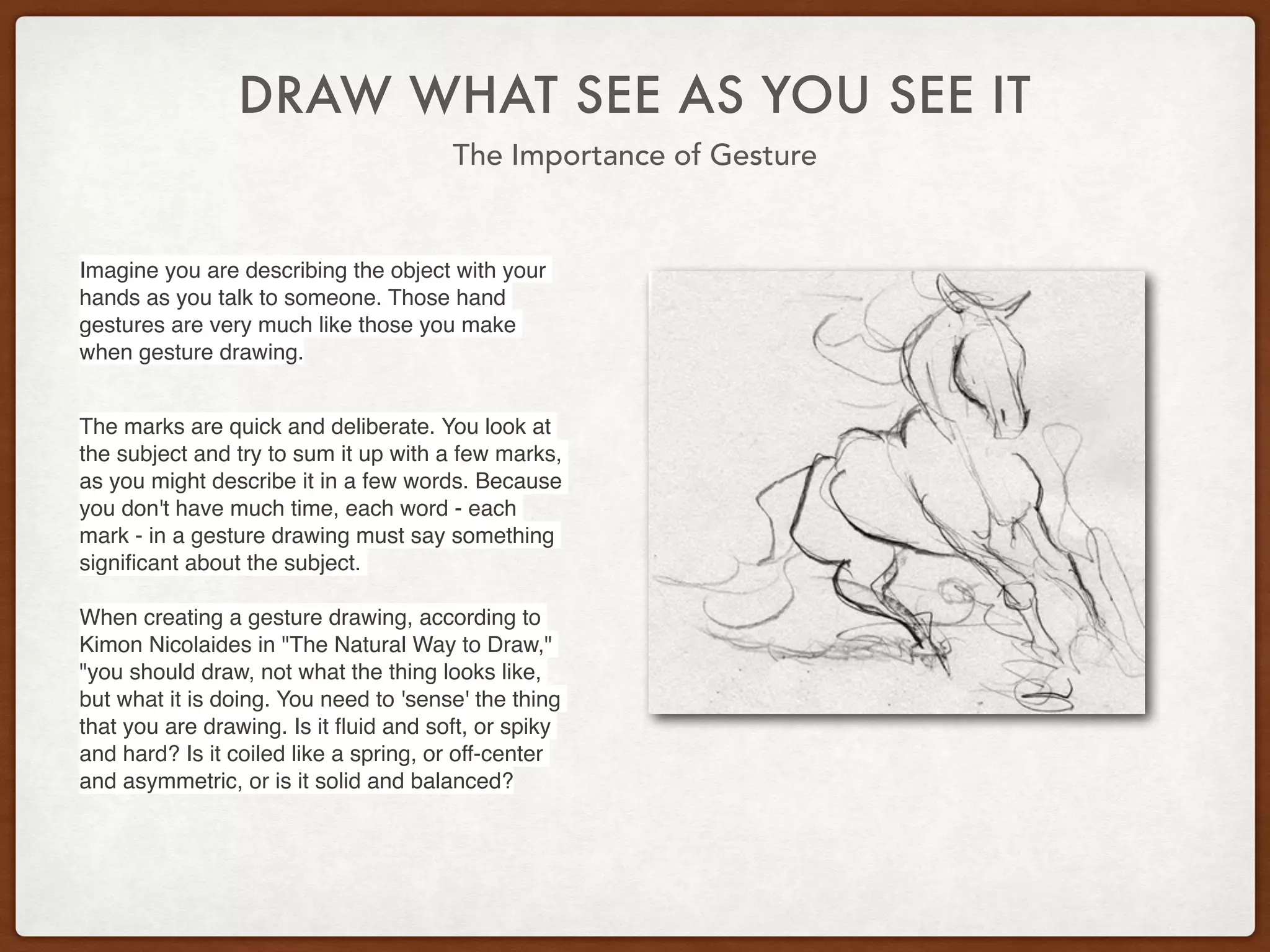 Gesture | PDF | Drawing and Sketching | Arts and Crafts