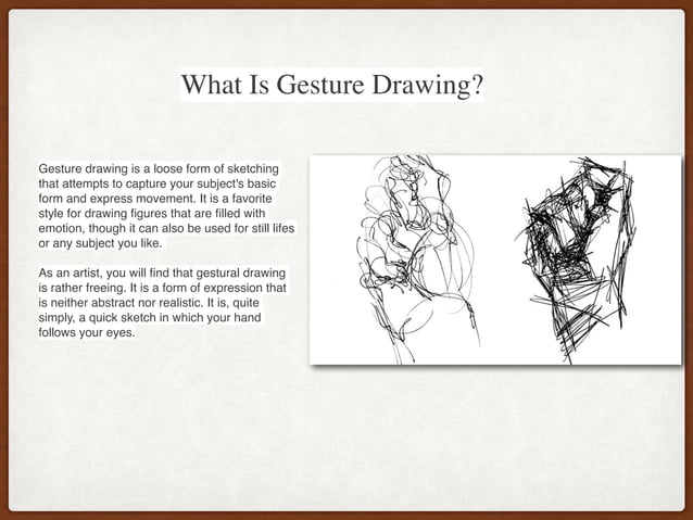 Gesture | PDF | Drawing and Sketching | Arts and Crafts
