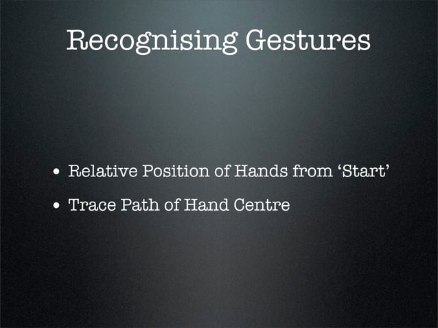 Gesture Recognition | PPT