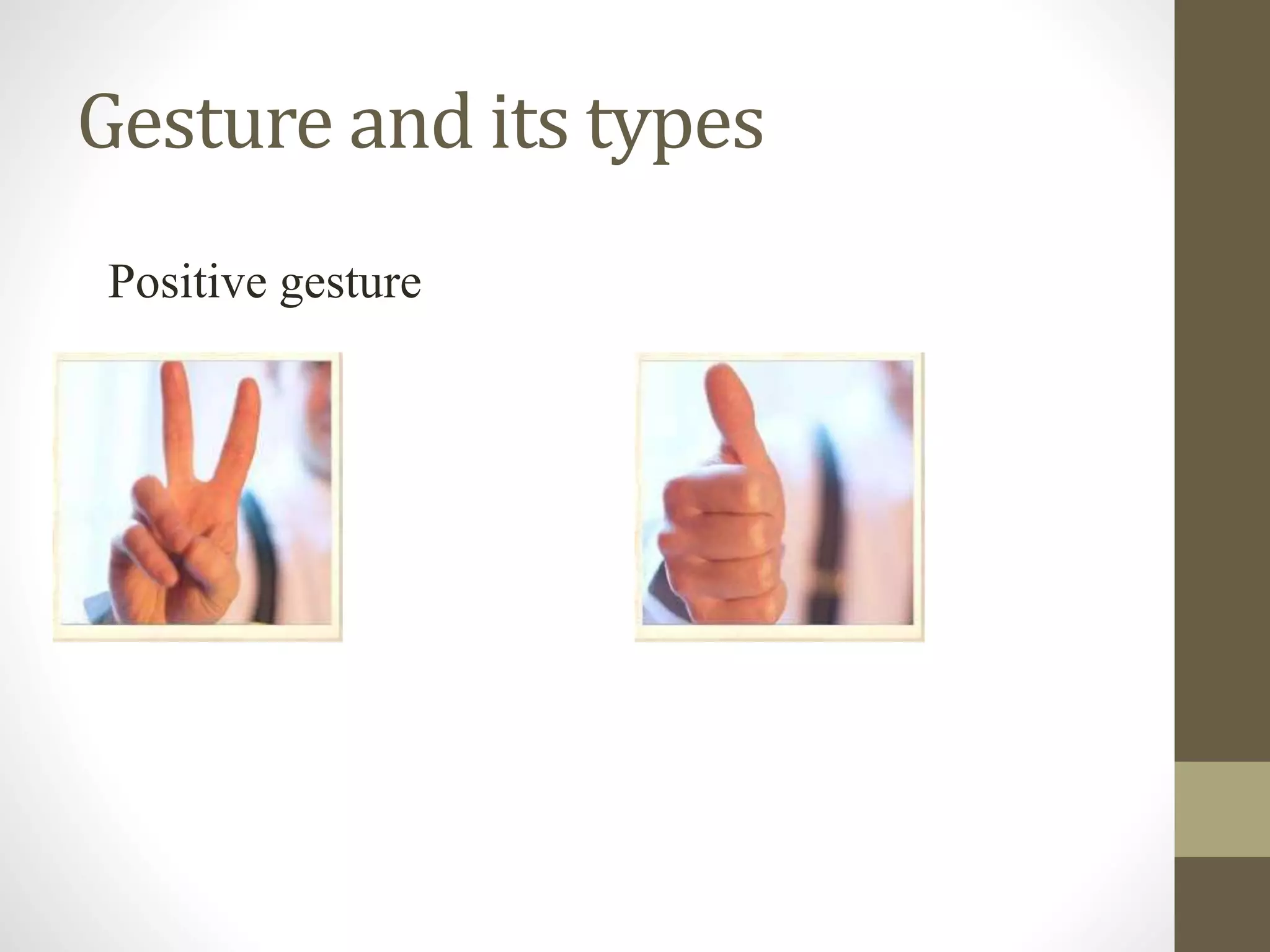 Gesture and its types | PPTX