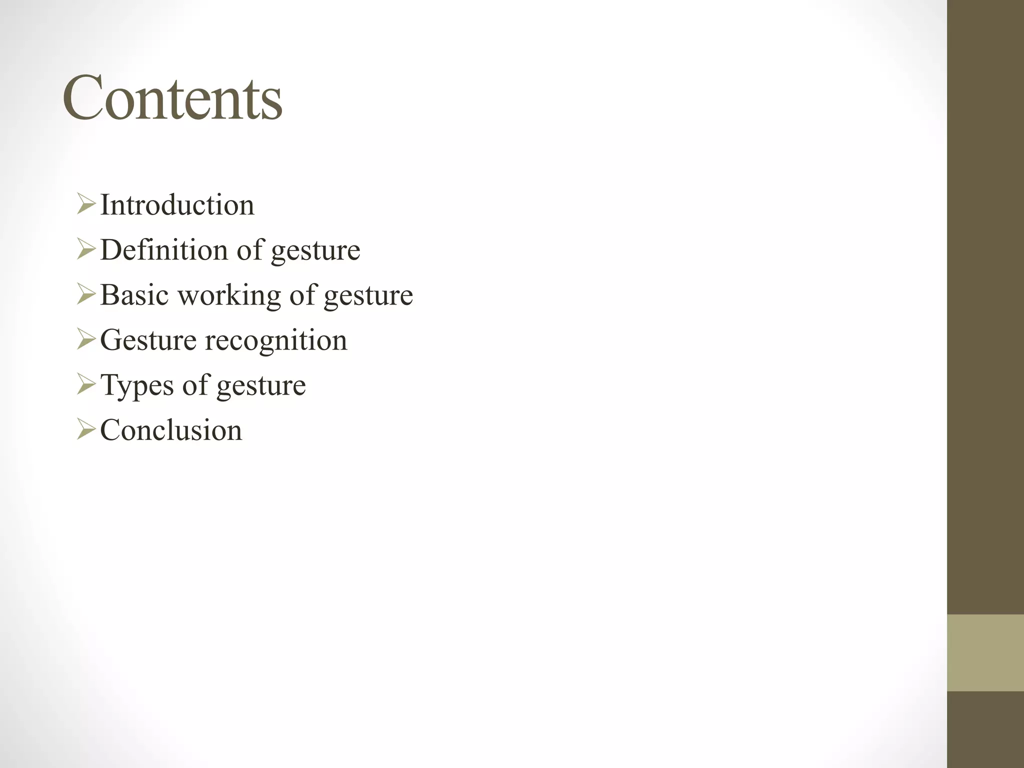 Gesture And Its Types Pptx