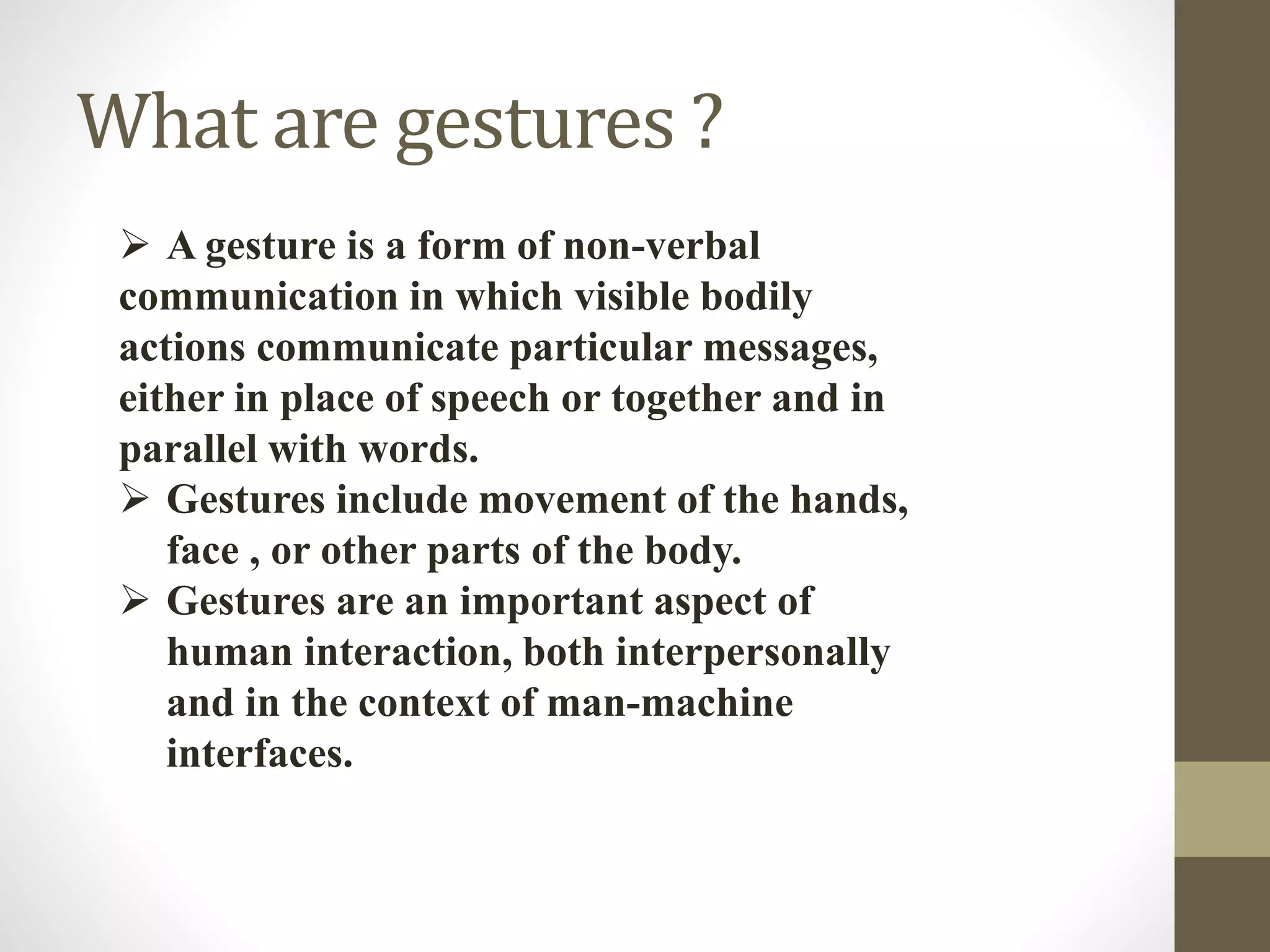 Gesture and its types | PPTX