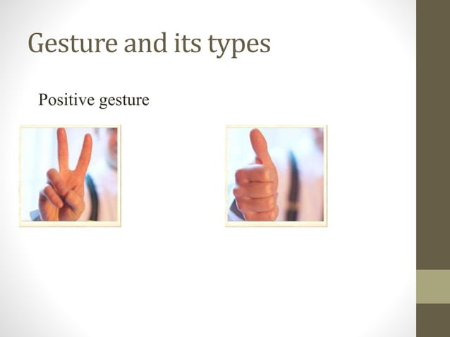 Gesture and its types | PPTX