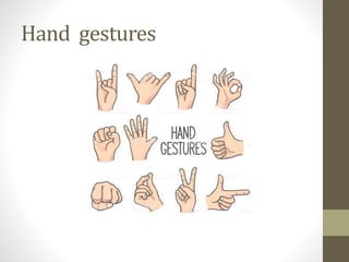 Gesture and its types | PPTX