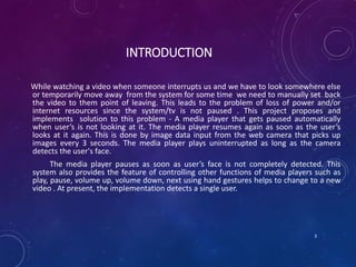FACIAL AND HAND GESTURE BASED MEDIA PLAYER | PPTX | Computer ...