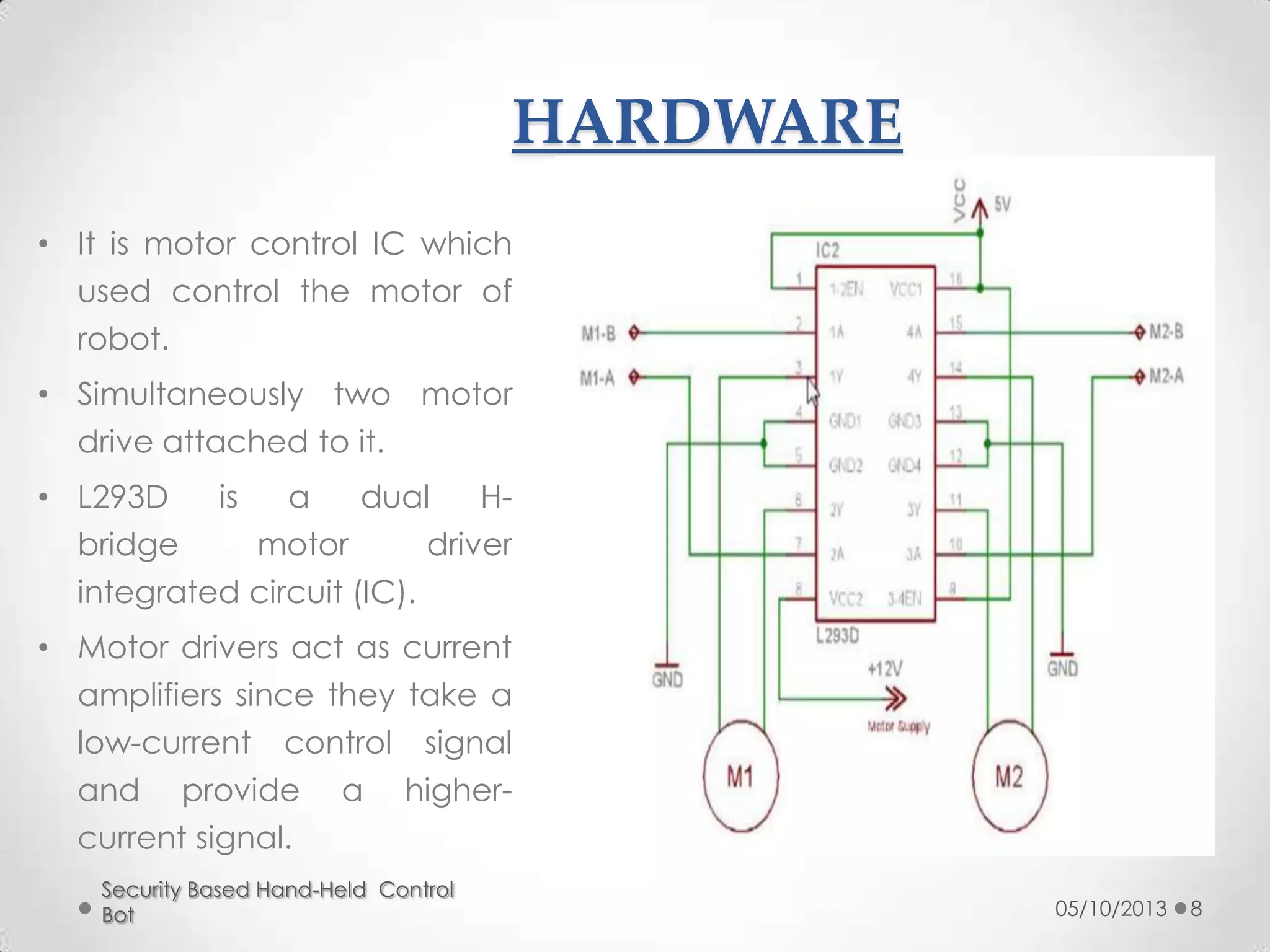 Gesture control bot | PPTX | Robotics | Technology & Computing