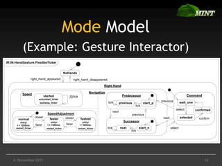 Model-based Design and Generation of a Gesture-based User Interface ...