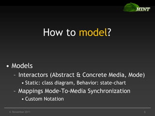 Model-based Design and Generation of a Gesture-based User Interface Navigation Control | PPT