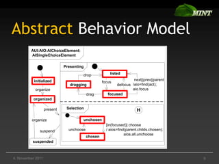 Model-based Design and Generation of a Gesture-based User Interface Navigation Control | PPT