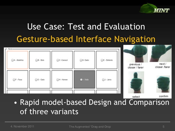 Model Based Design And Generation Of A Gesture Based User Interface N 