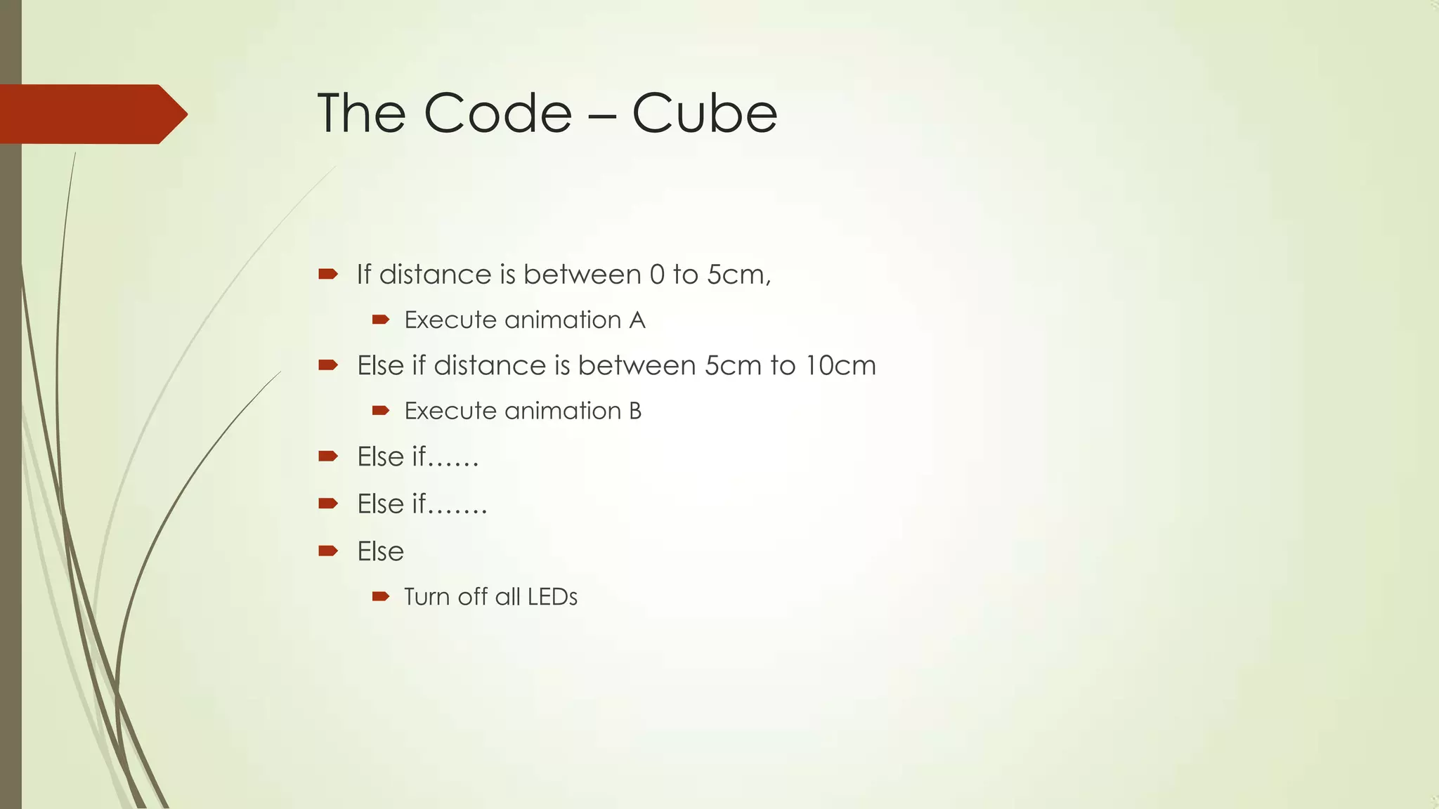 Gesture controlled led cube | PPT