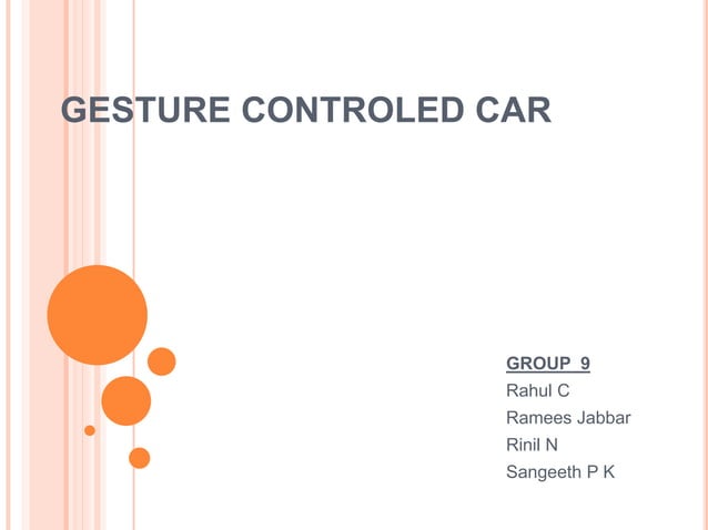 Gesture controled robot | PPTX | Radio Control | Hobbies & Interests