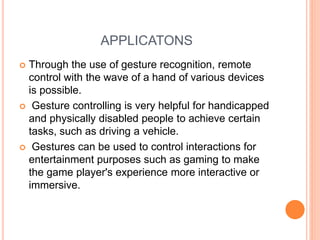 Gesture controled robot | PPTX | Radio Control | Hobbies & Interests