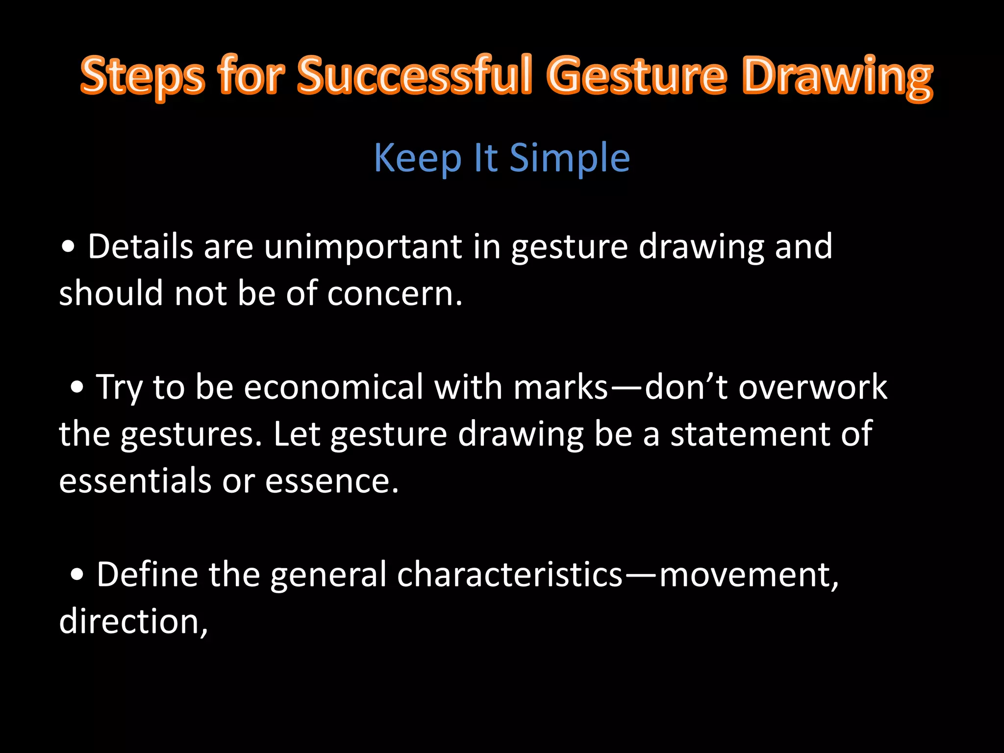 Gesture drawing | PPTX