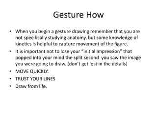 Gesture Drawing examples | PPTX
